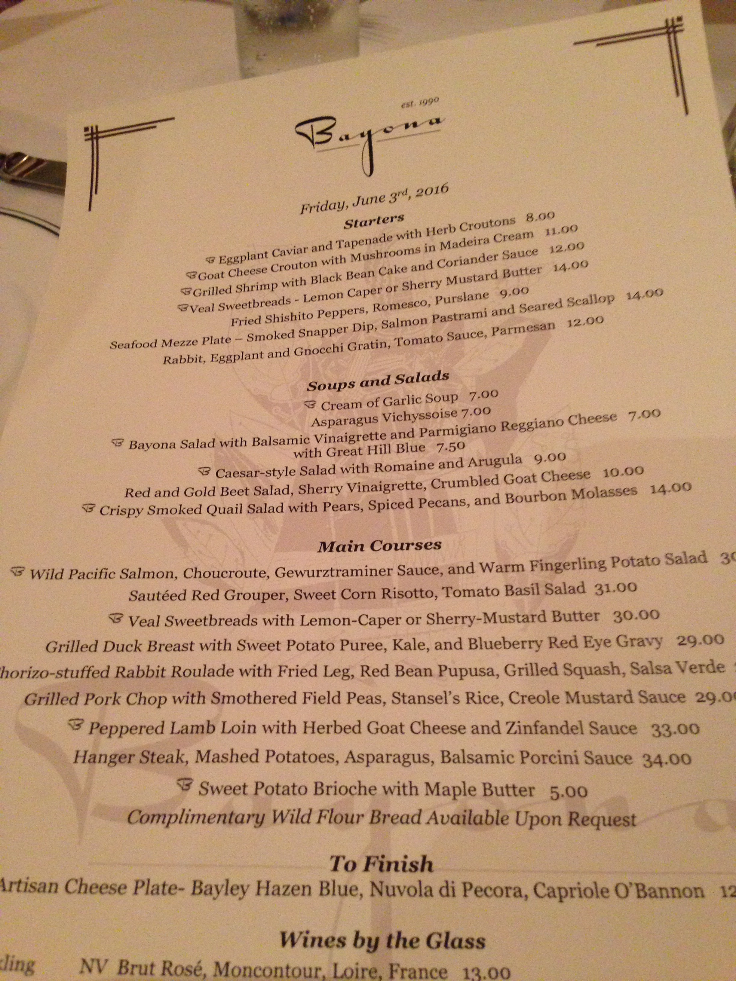 Susan Spicer’s Bayona – Place at the Table